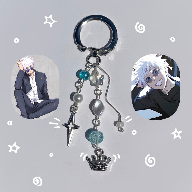 Gojo Satoru X Geto Suguru Inspired Beaded Keychain hand-made - Etsy ...