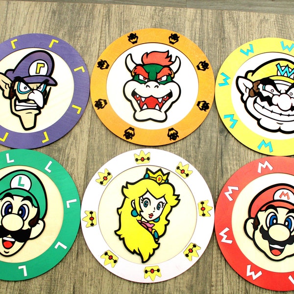 Super Mario Custom Name for Backdrop - Etsy