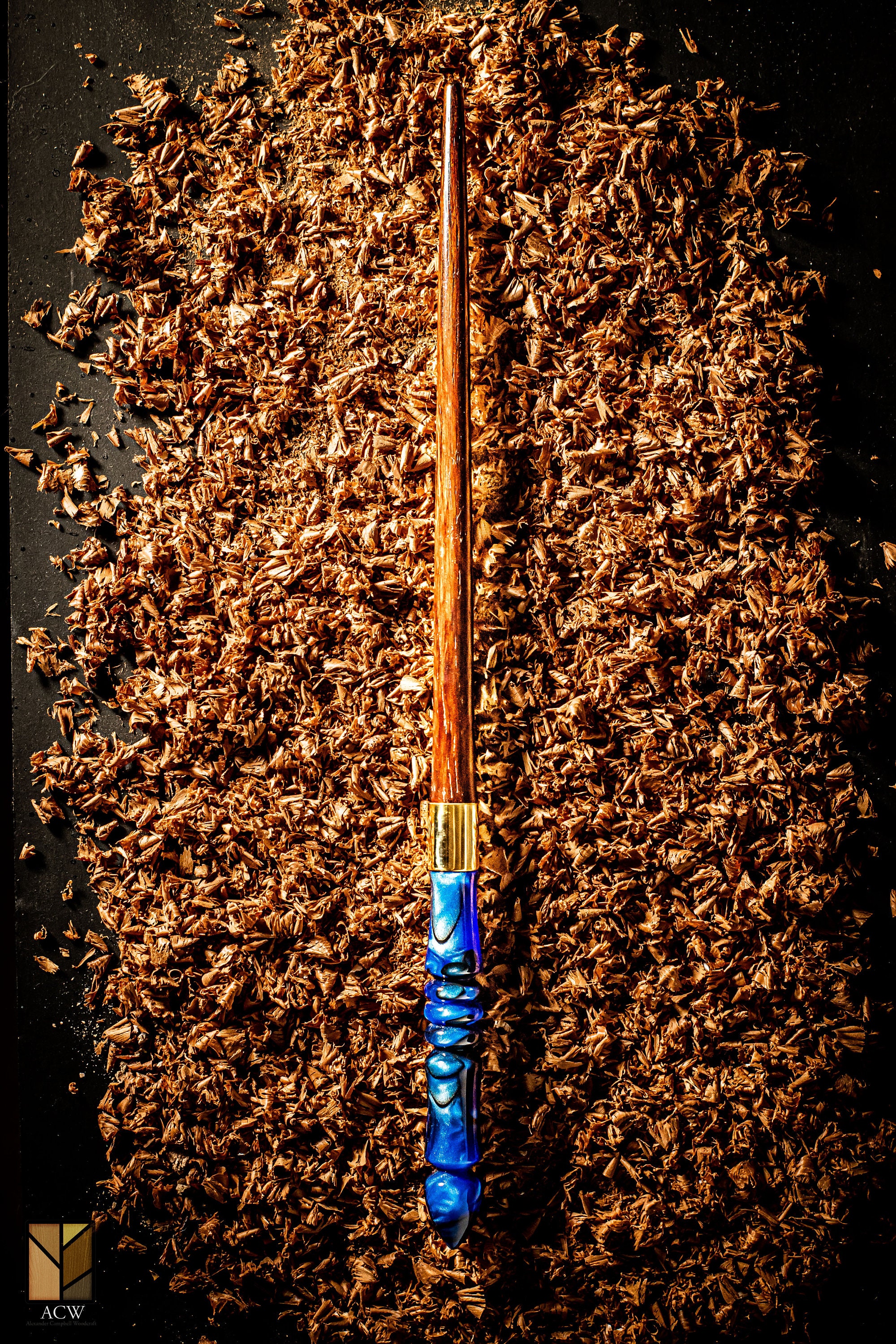 Handmade Wizarding Wand | Reclaimed Wood & Resin, House Colors - Etsy