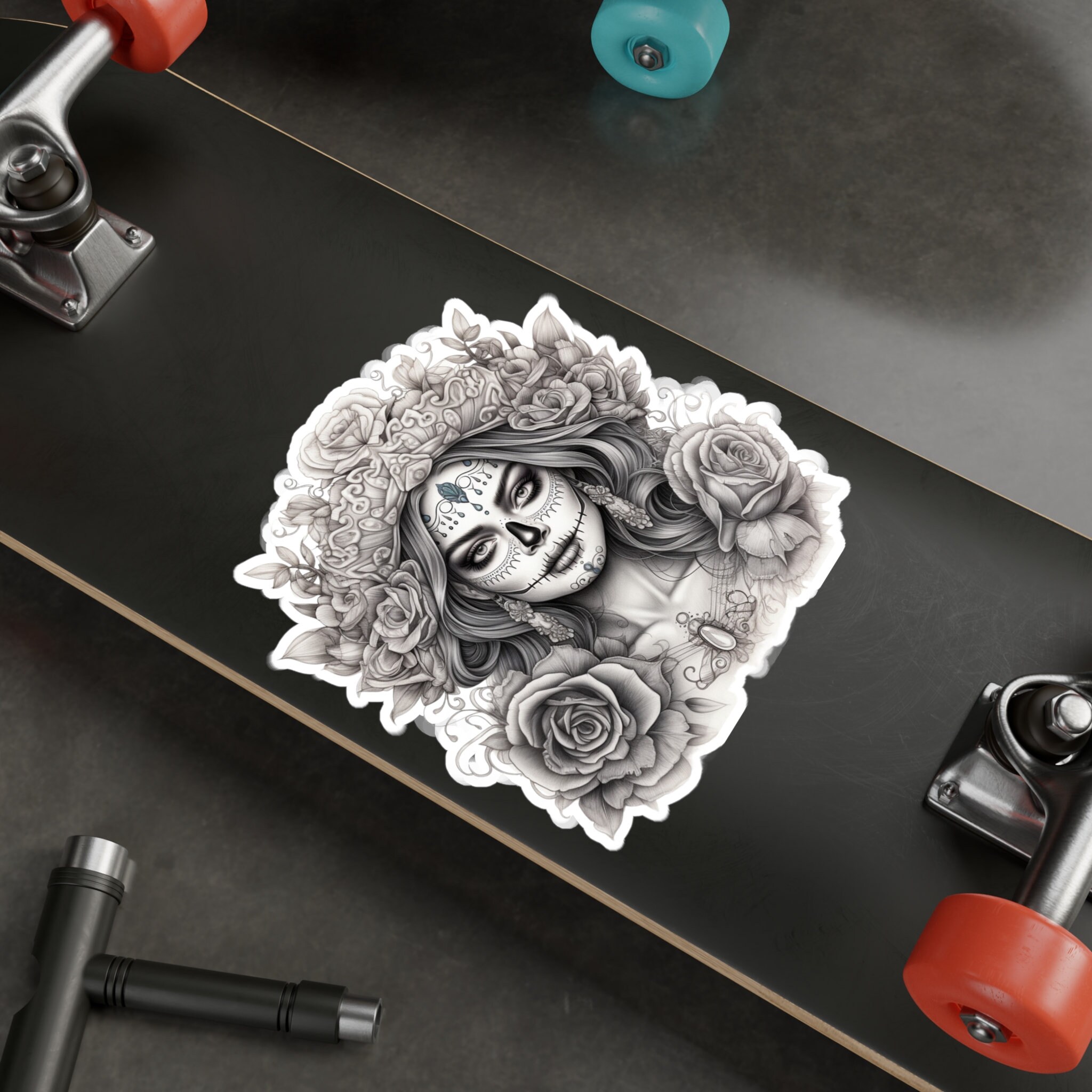 La Catrina Inspired Decals for the Day of the Dead and Halloween Lovers ...
