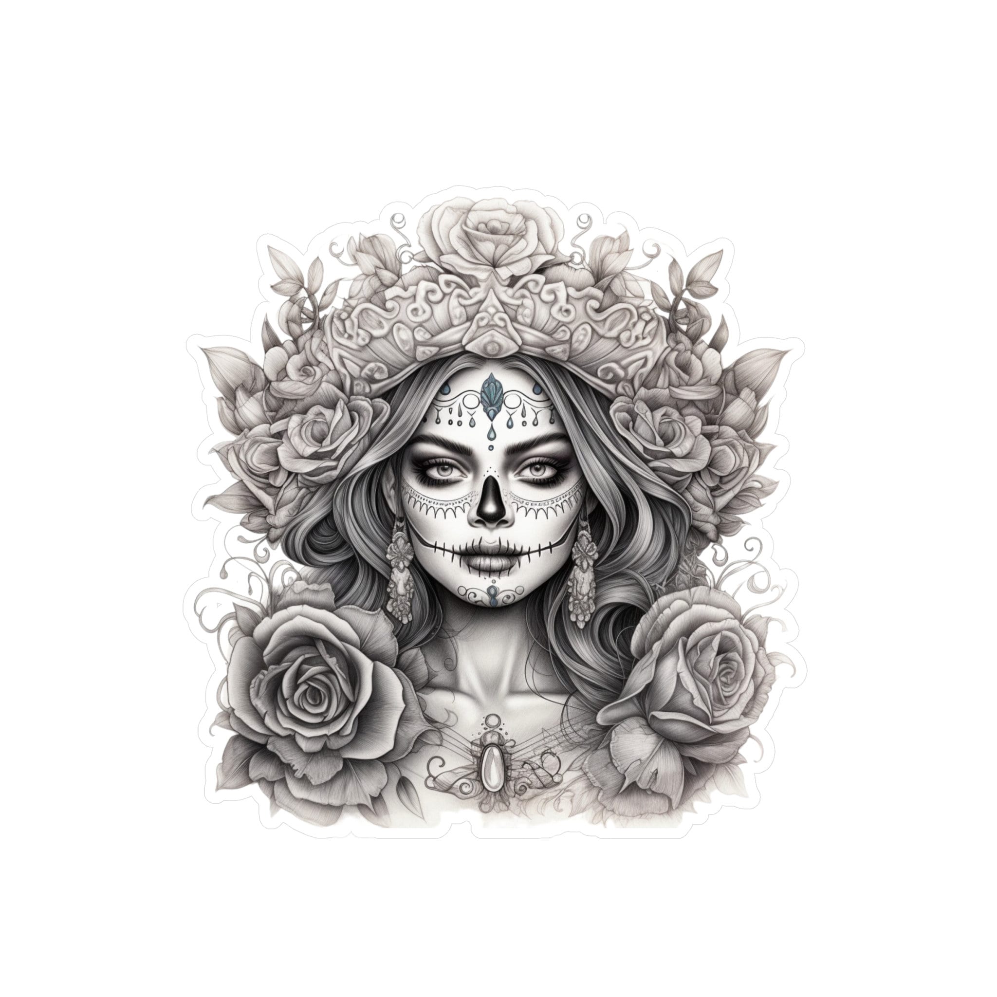 La Catrina Inspired Decals for the Day of the Dead and Halloween Lovers ...
