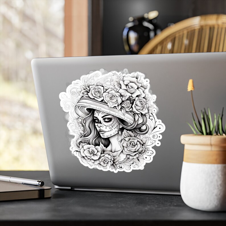 La Catrina Kiss-cut Vinyl Decals - Etsy