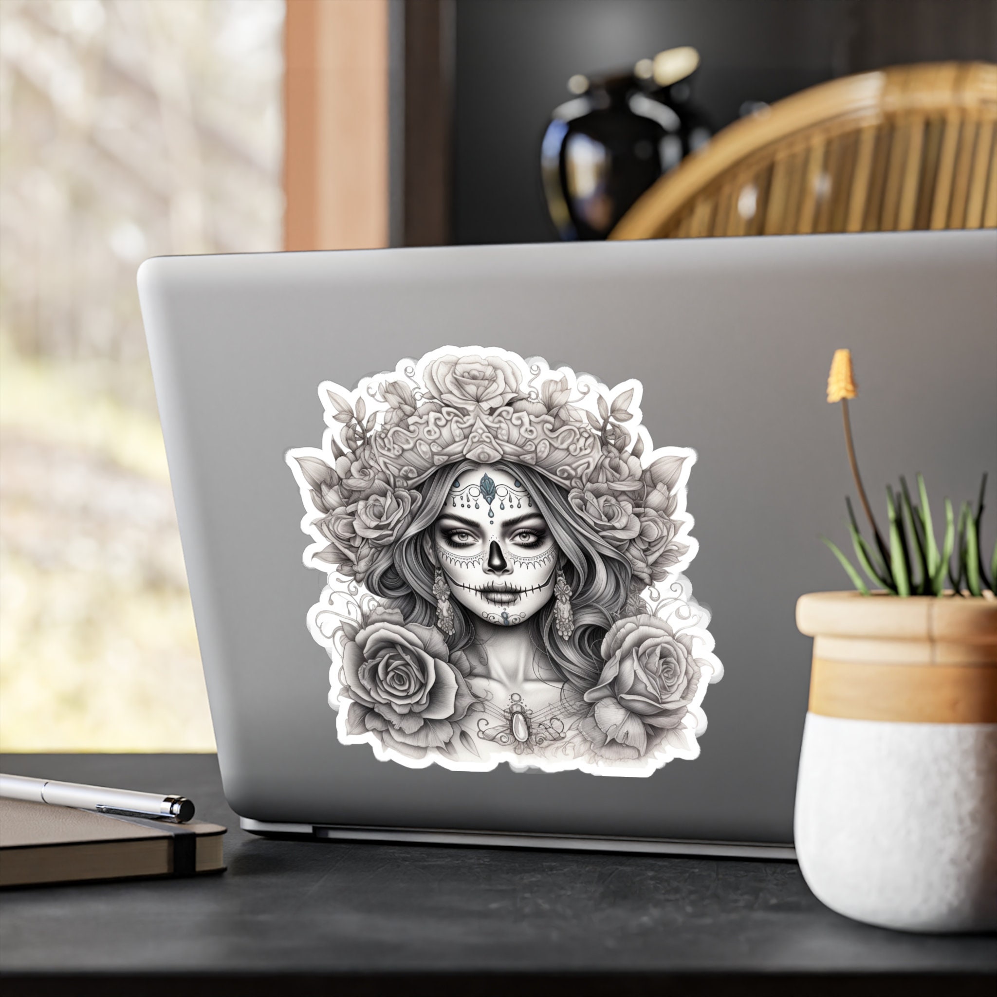 La Catrina Inspired Decals for the Day of the Dead and Halloween Lovers ...