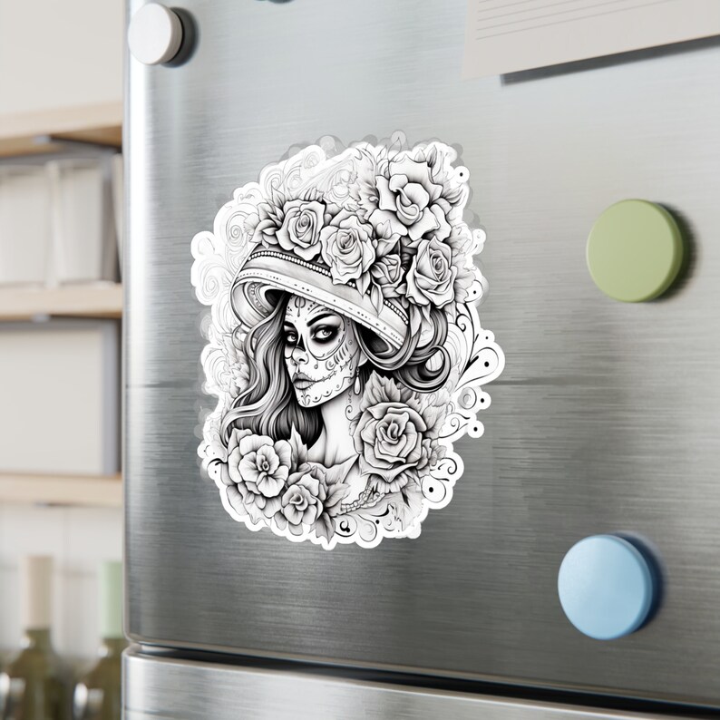 La Catrina Kiss-cut Vinyl Decals - Etsy