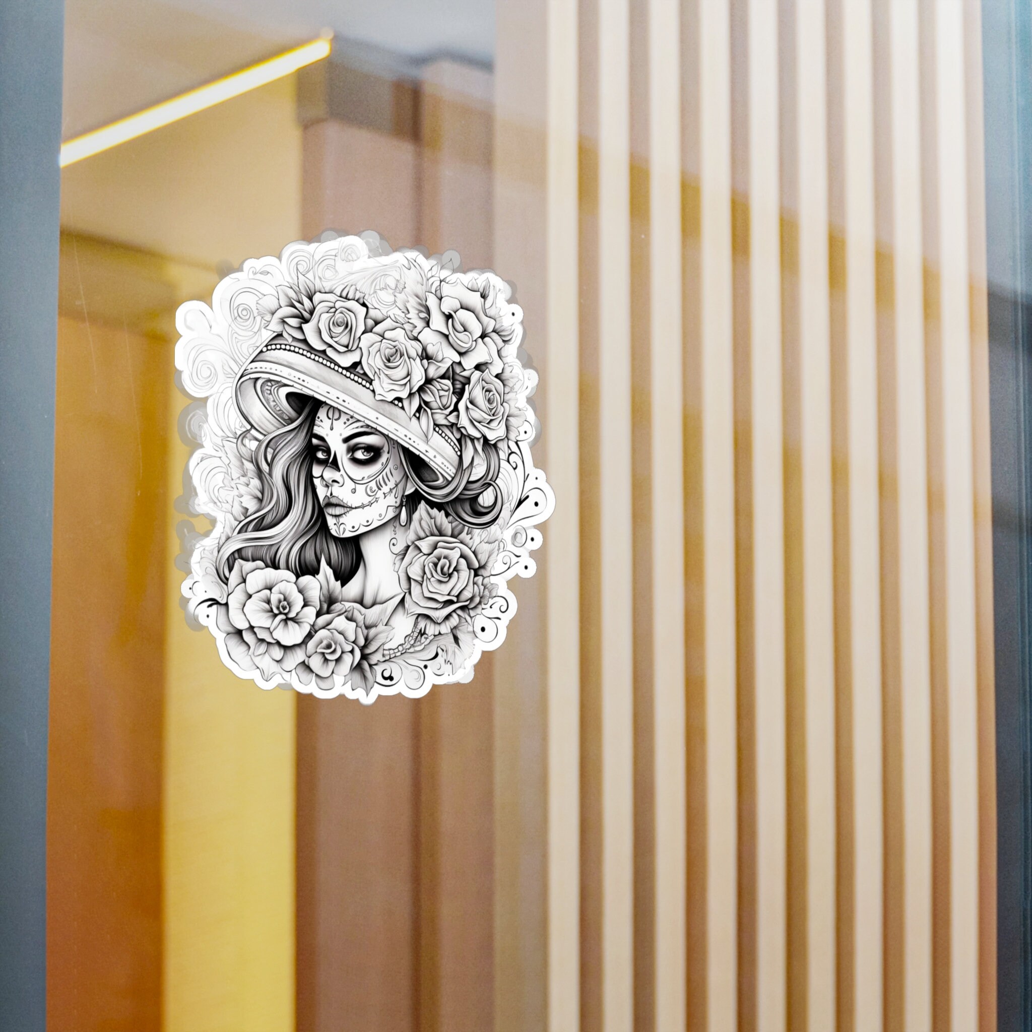 La Catrina Kiss-cut Vinyl Decals - Etsy