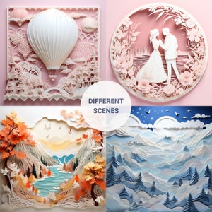 Midjourney Prompts Paper Cut Art AI Guide Paper Designs Midjourney ...