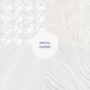 White Textured Paper Seamless High Trad Pattern Wallpaper Digital ...