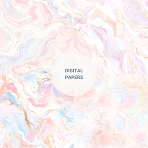 Seamless Marble Pattern Digital Paper Dreamy Marble Seamless Pattern ...