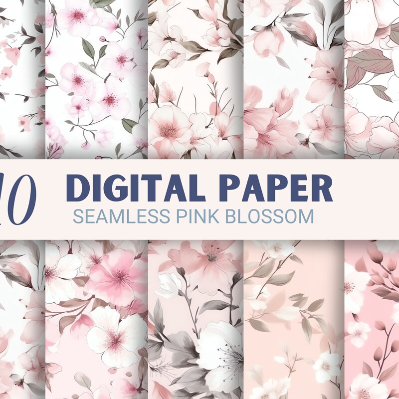 Cherry Digital Paper - Etsy