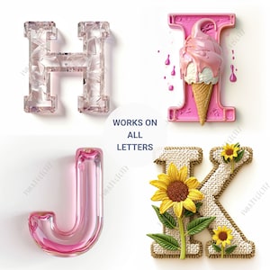 Midjourney Prompts for Letters Numbers Cliparts Alphabets AI Prompt for ...