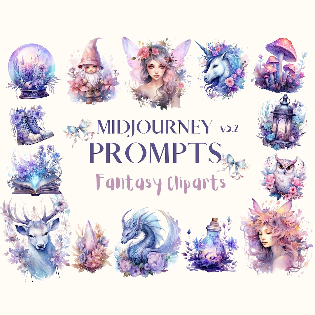 Midjourney Prompts for Fantasy Cliparts AI Fairy Midjourney Prompts ...