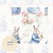 Seamless Beatrix Potter Toile De Jouy Inspired Pattern Potter Rabbit ...