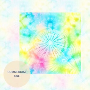 Seamless Tie Dye Pattern Digital Paper Seamless Dreamy Tie Dye Pastel ...