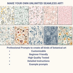 Midjourney Prompts Seamless Minimalist Floral Design AI Ultimate Guide ...