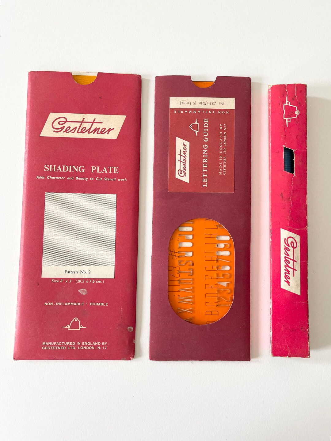 Gestettner Lettering Guide, Shading Plate, & Three Styluses - Etsy