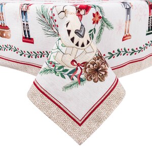 Tapestry Christmas Tablecloth "nutcracker". Christmas Table Linens ...