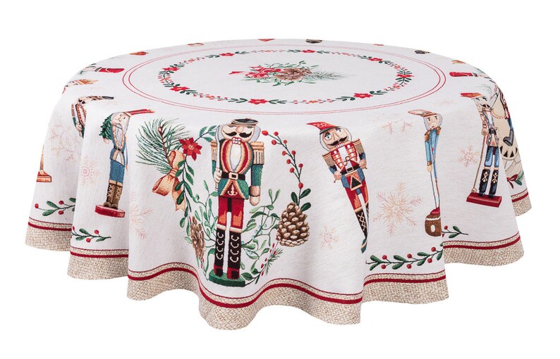 Tapestry Christmas Tablecloth "nutcracker". Christmas Table Linens ...