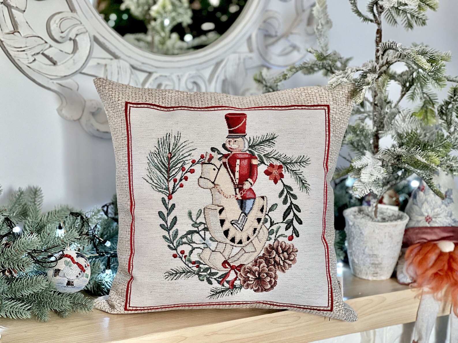 Tapestry Christmas Tablecloth "nutcracker". Christmas Table Linens ...