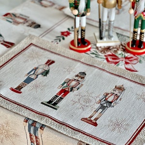 Tapestry Christmas Tablecloth "nutcracker". Christmas Table Linens ...