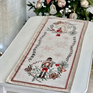 Tapestry Christmas Tablecloth "nutcracker". Christmas Table Linens ...