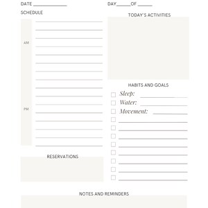 Travel Planner Printable, Three in One Trip Planner, Packing Checklist ...