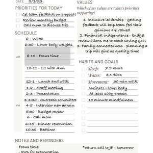 All Seasons Bundle Printable Daily Planner Page, Undated Planner, ADHD ...