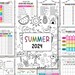 Editable Summer Planner Bundle Printable, Summer Chore Chart for Kids ...