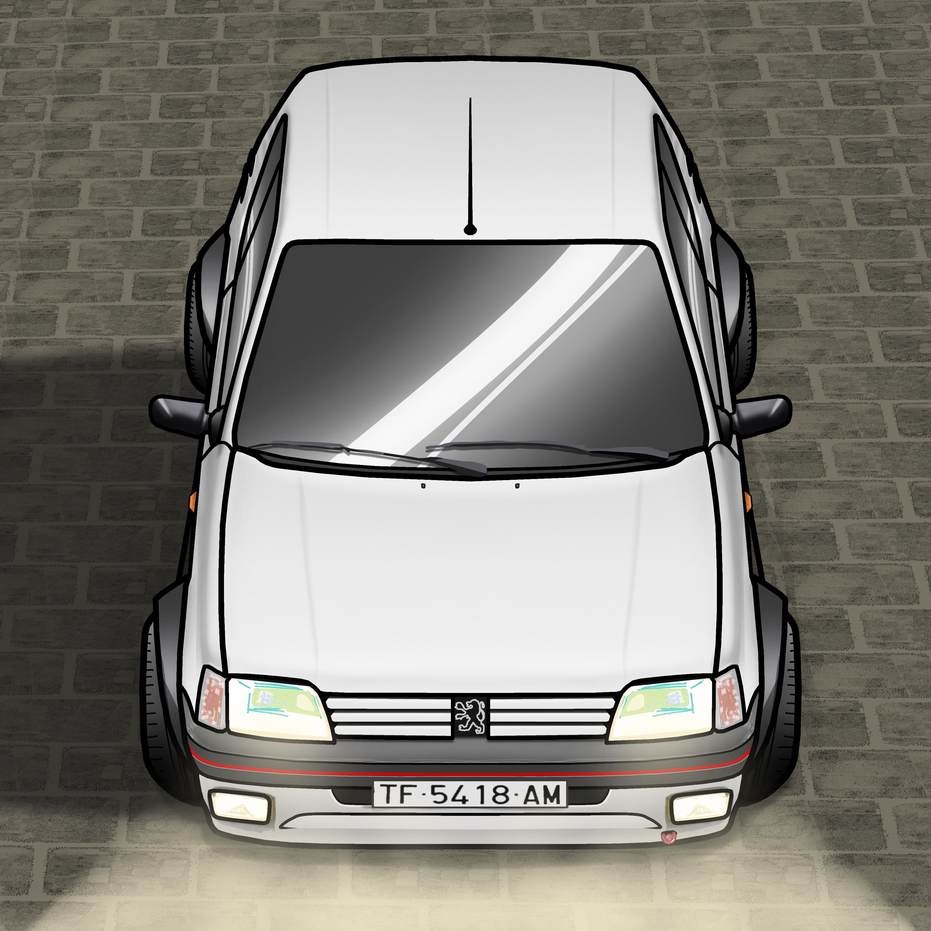 Animated Gif Custom Car Illustration Digital Drawing Gifts. Gift for ...