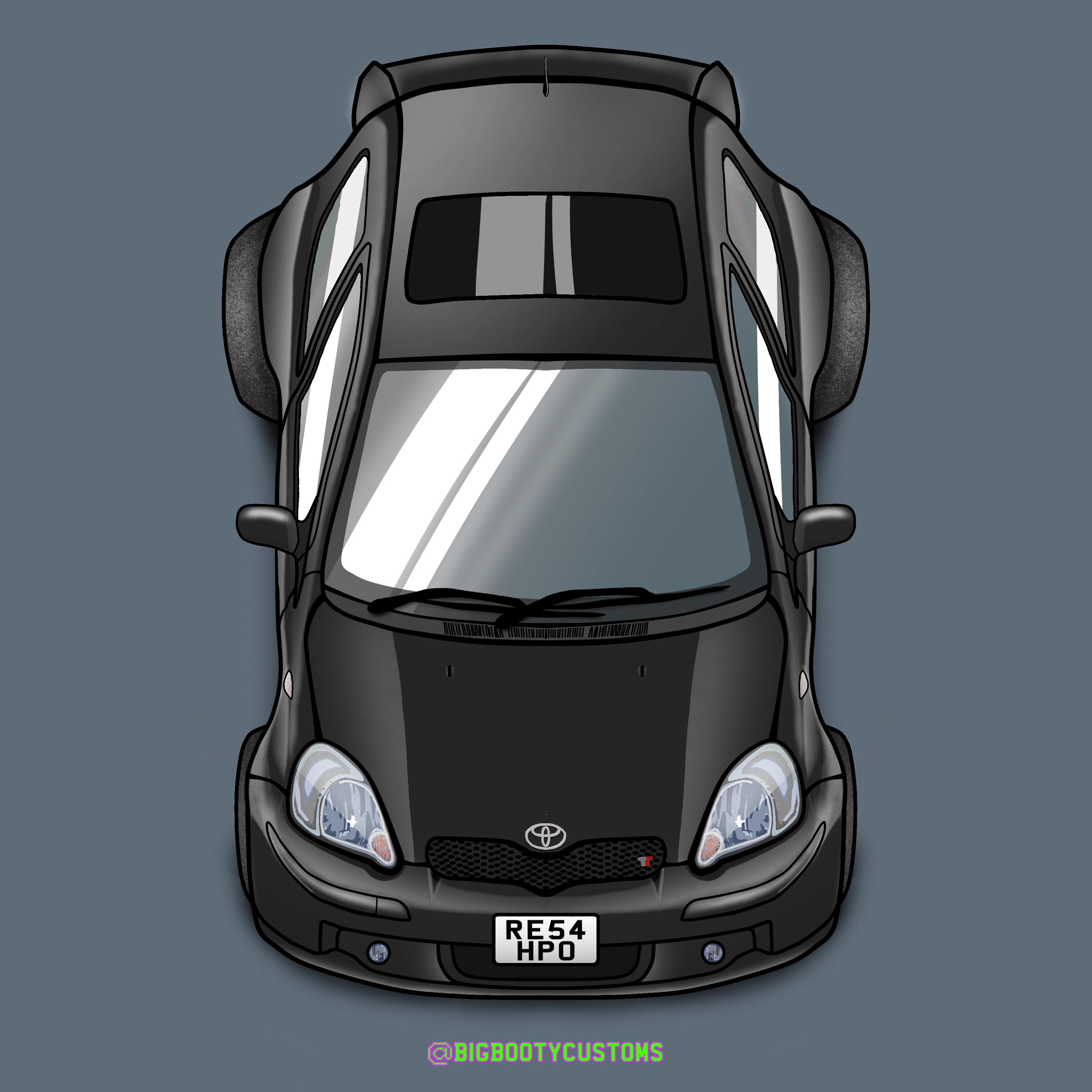 Animated Gif Custom Car Illustration Digital Drawing Gifts. Gift for ...