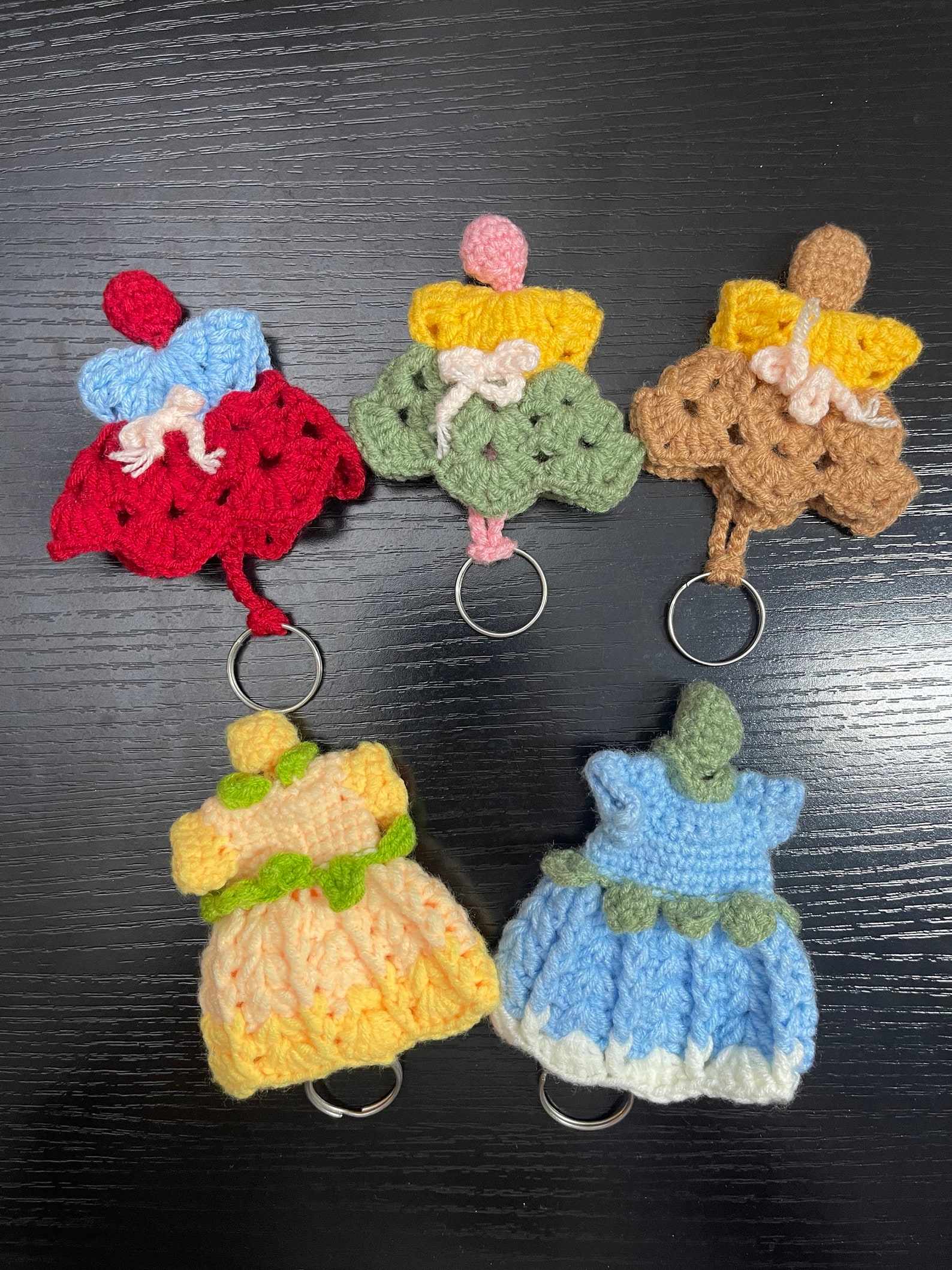 Crochet Dress Keychain/car Decor - Etsy