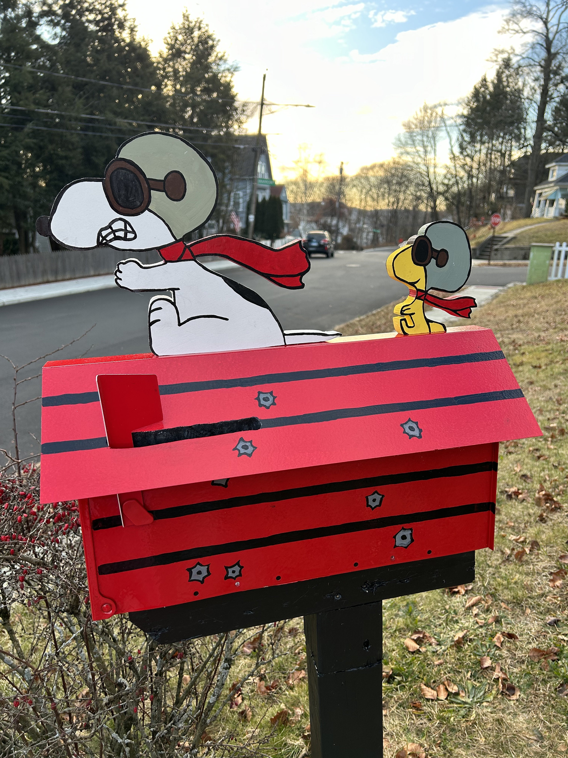 Snoopy Flying Ace Mailbox - Etsy