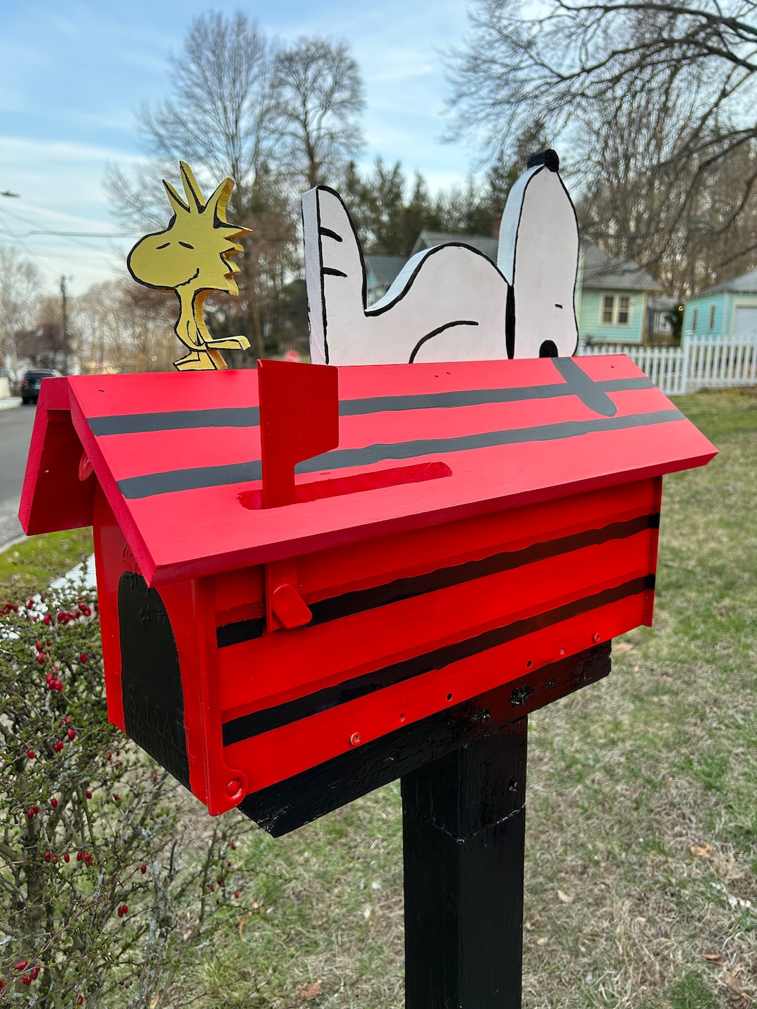 Snoopie and Woodstock Mailbox - Etsy