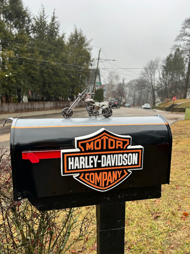 Harley Davidson Mailbox - Etsy