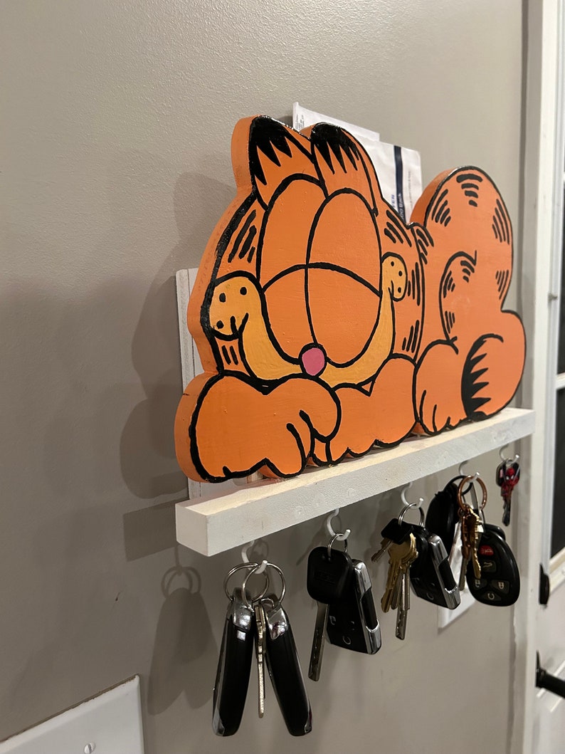 Garfiled Mail and Key Holder - Etsy