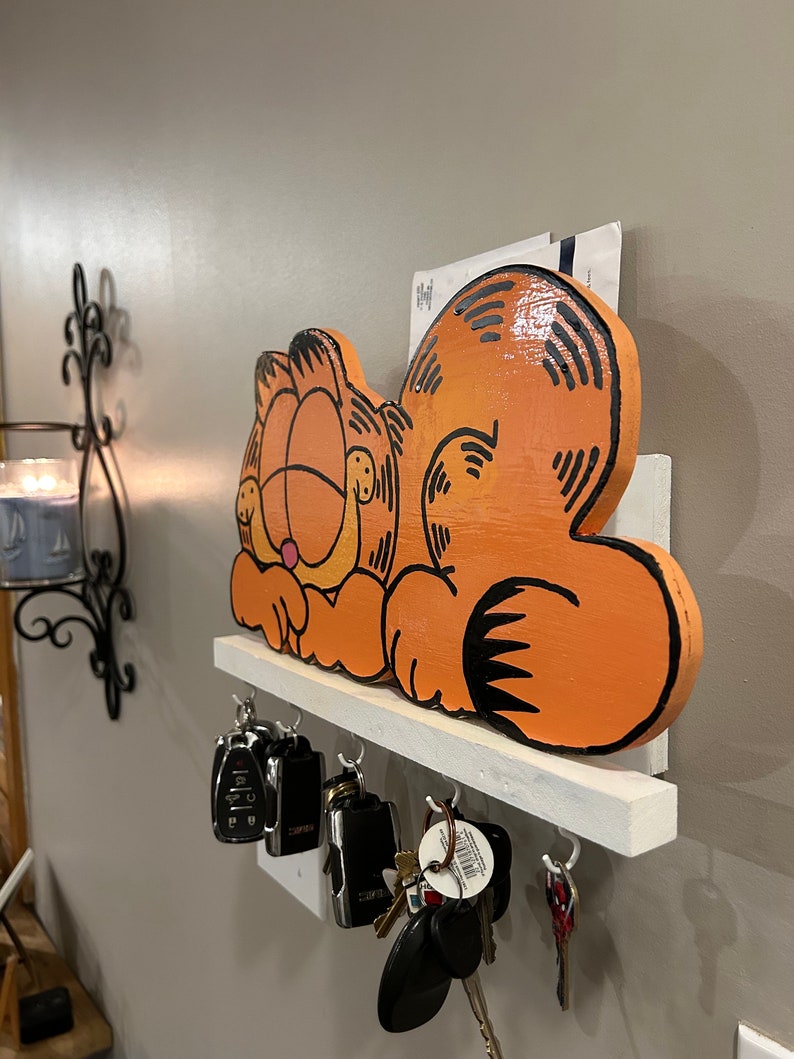 Garfiled Mail and Key Holder - Etsy