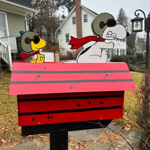 Snoopy Flying Ace Mailbox - Etsy