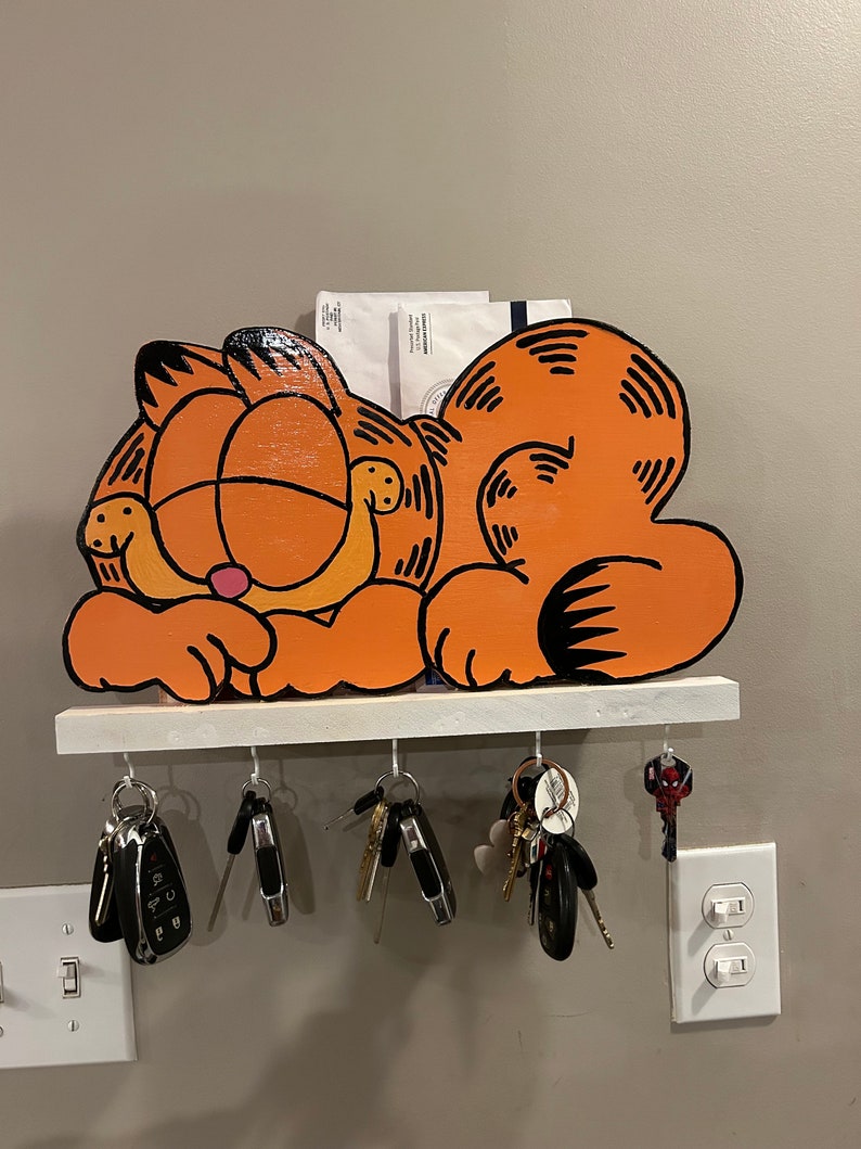 Garfiled Mail and Key Holder - Etsy