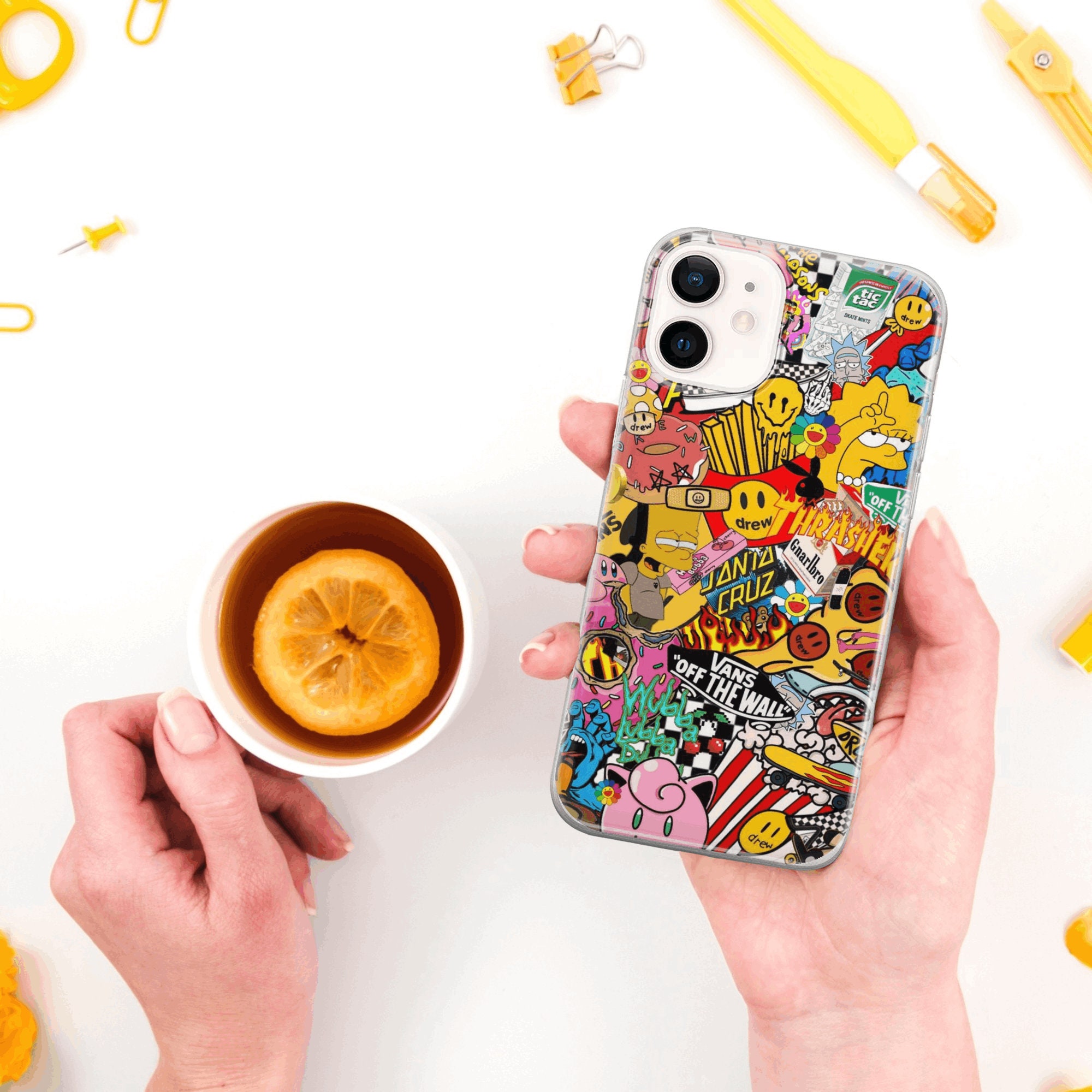 Graffiti Phone Case Street Art Style Cover Fit for iPhone 15 Pro Max ...