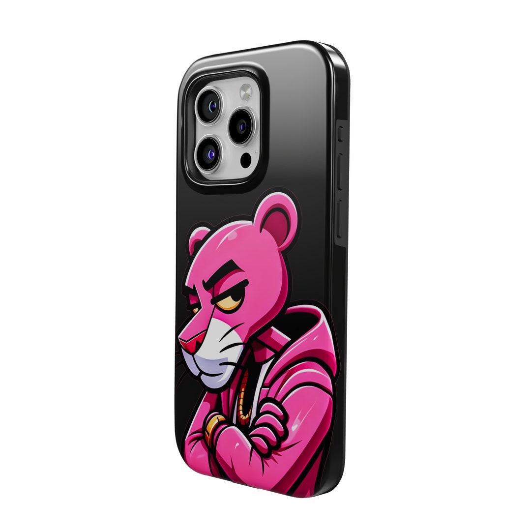Pink Panther Phone Case Animated TOUGH Cover for iPhone 16 Pro Max, 15 ...