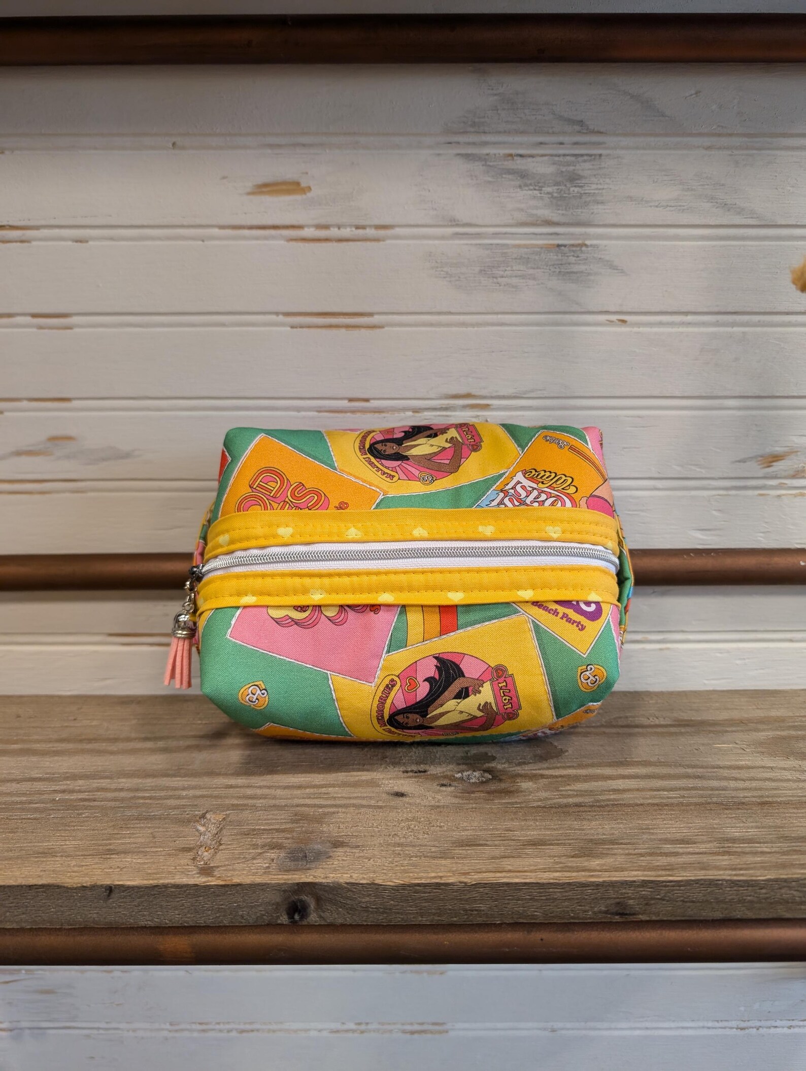 Barbie Zipper Pouch, Quilted Makeup Bag, Barbie Make up Bag, Toiletries ...