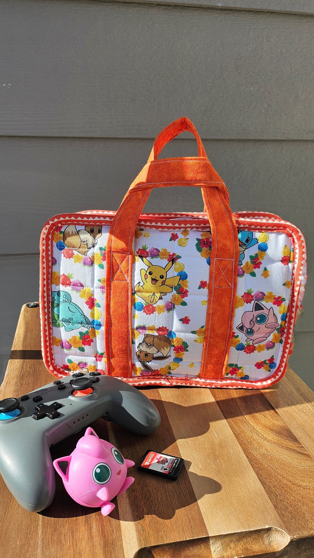 Pokemon Switch Carrying Case, Alolan Style Poke Portable Bag, Pika ...