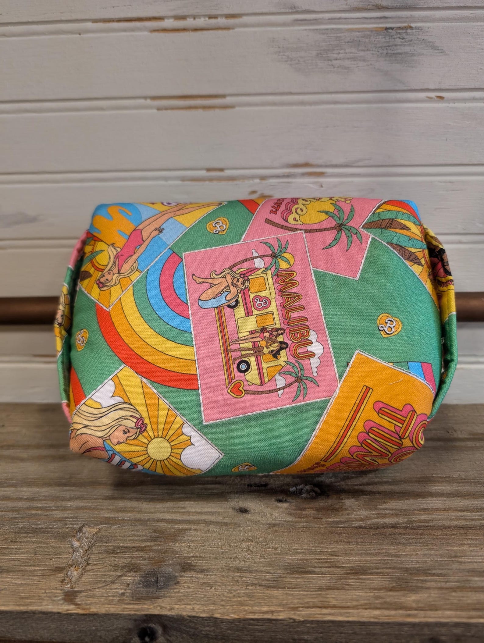 Barbie Zipper Pouch, Quilted Makeup Bag, Barbie Make up Bag, Toiletries ...