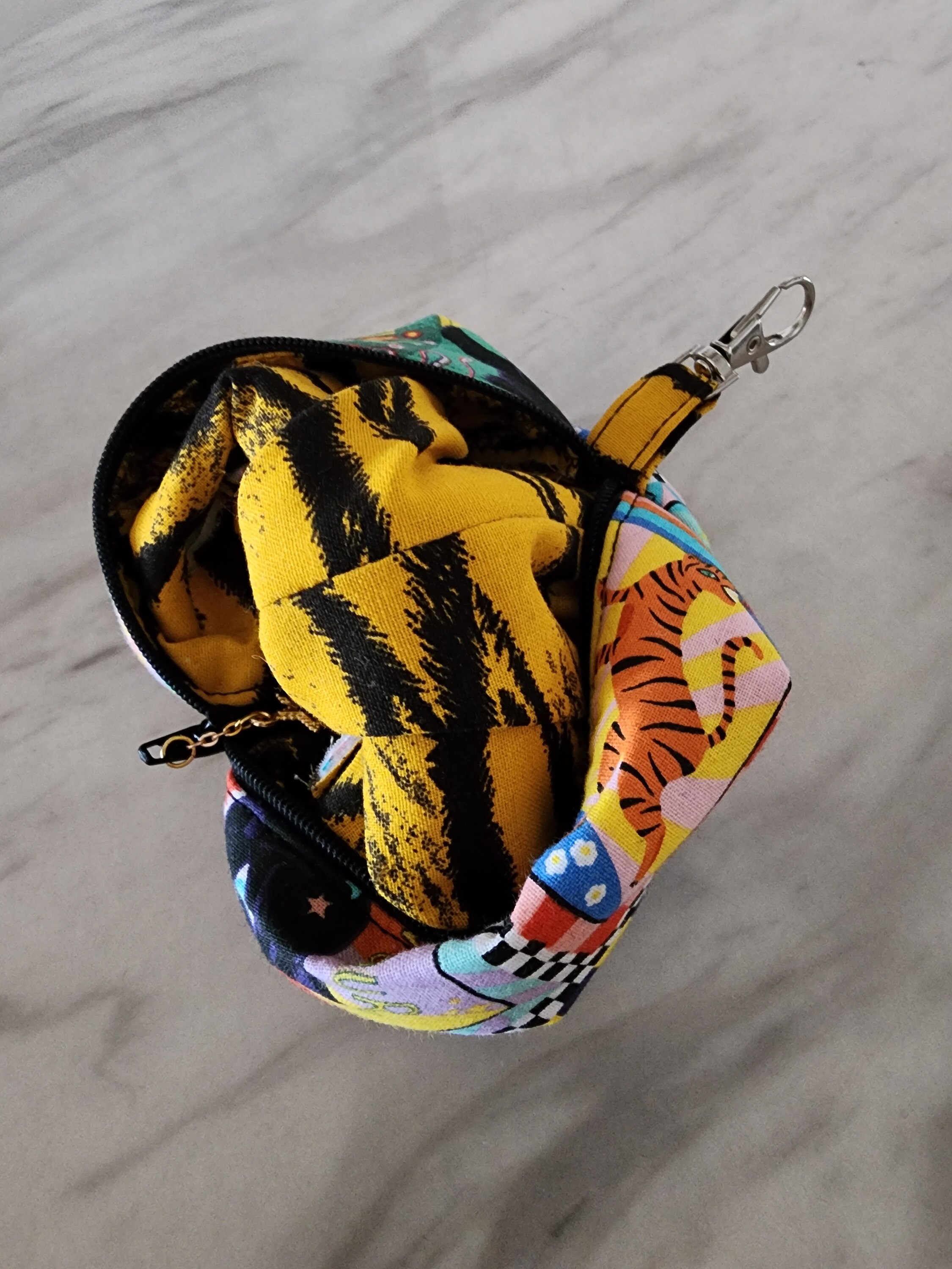 Mini Boxy Bag, Coin Purse, Itty Bitty Boxy Bag, Zipper Pouch, Keychain ...