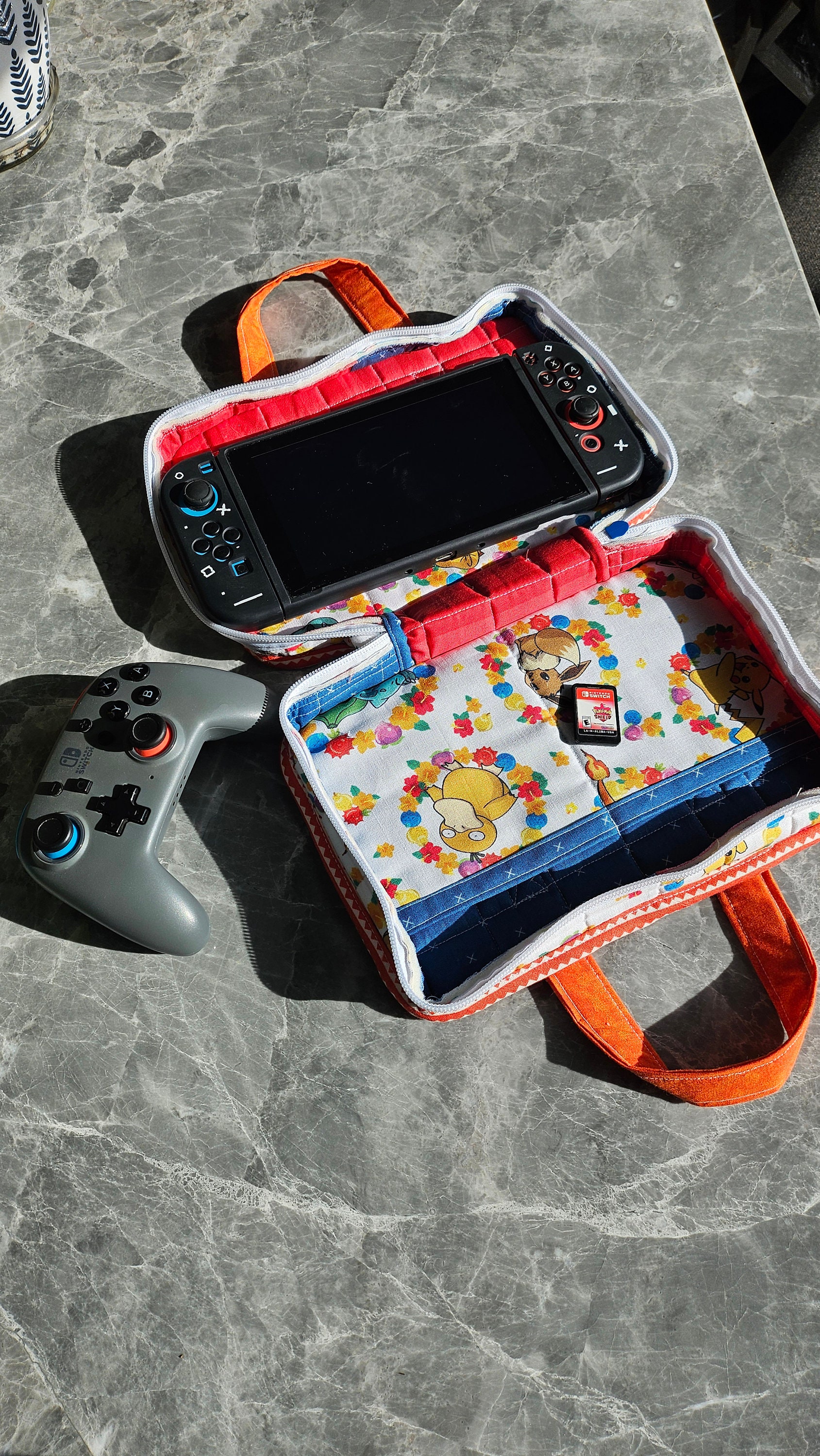 Pokemon Switch Carrying Case, Alolan Style Poke Portable Bag, Pika ...