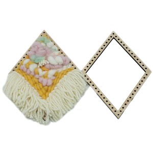 3pcs/set Knitting Machine, Pine Wood Rhombus Weaving Machine Mini ...
