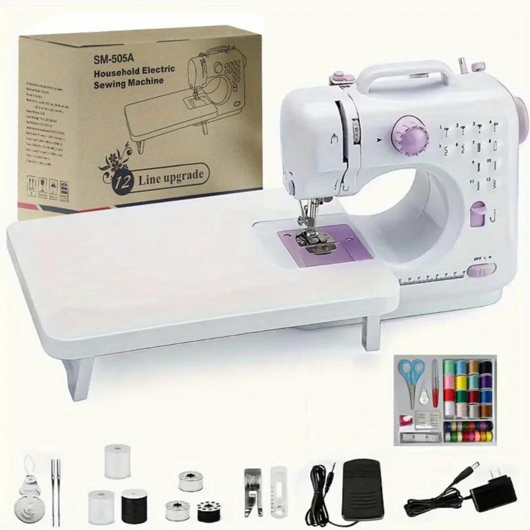 Electric Sewing Machine With Extension Table, Foot Pedal, Light, and ...