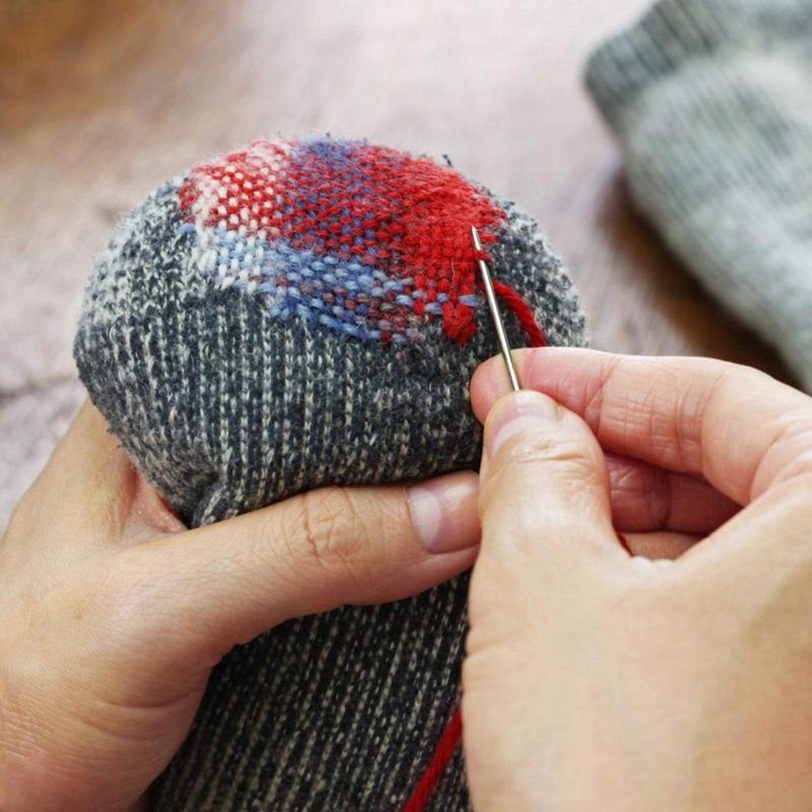 Wooden Darning Kit, Darning Mushroom, Small Loom, Darning Tools, Wooden ...