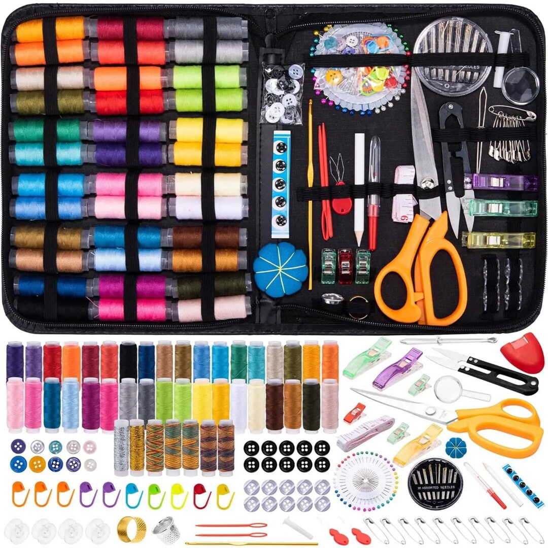 DIY Multi-function Sewing Kit Box Set - Hand Quilting, Stitching ...