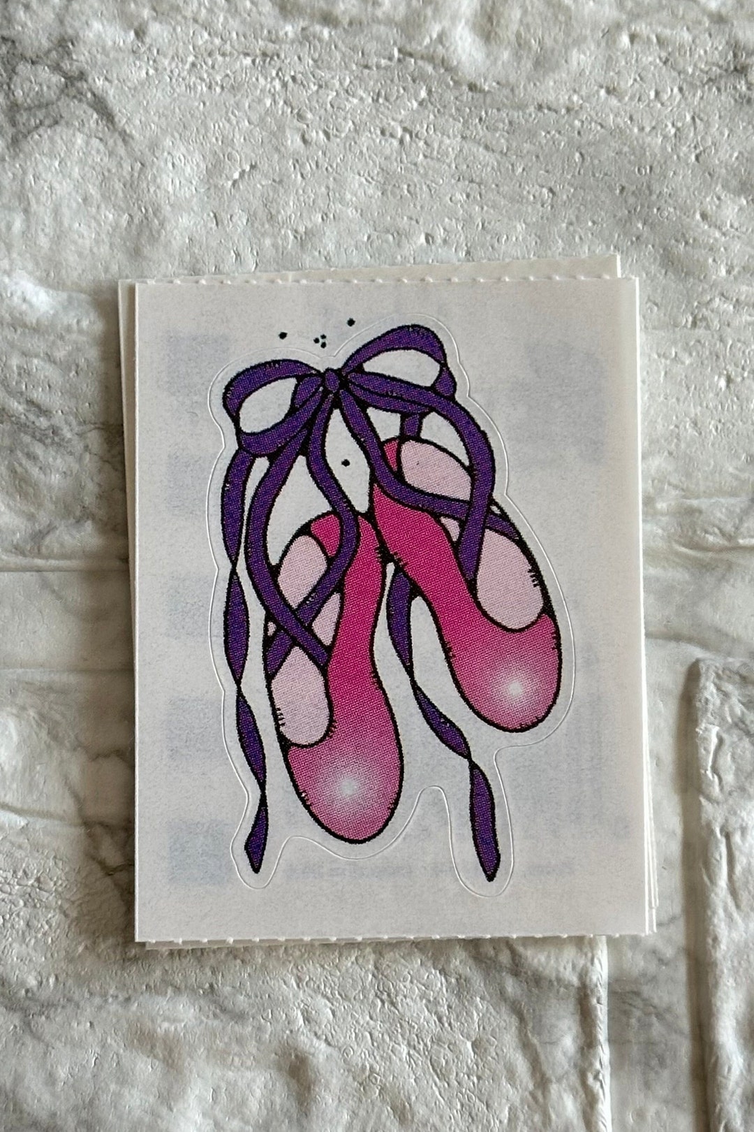 Rare 90s Stickers Archival Provo Craft Ballet Slipper Stickers for ...