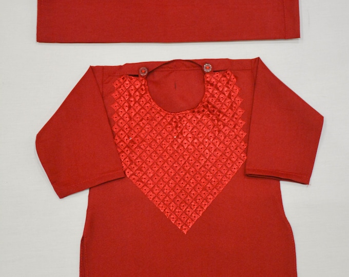 Maroon Afghan Baby Clothes | Traditional Clothes | Shalwar Kameez ...